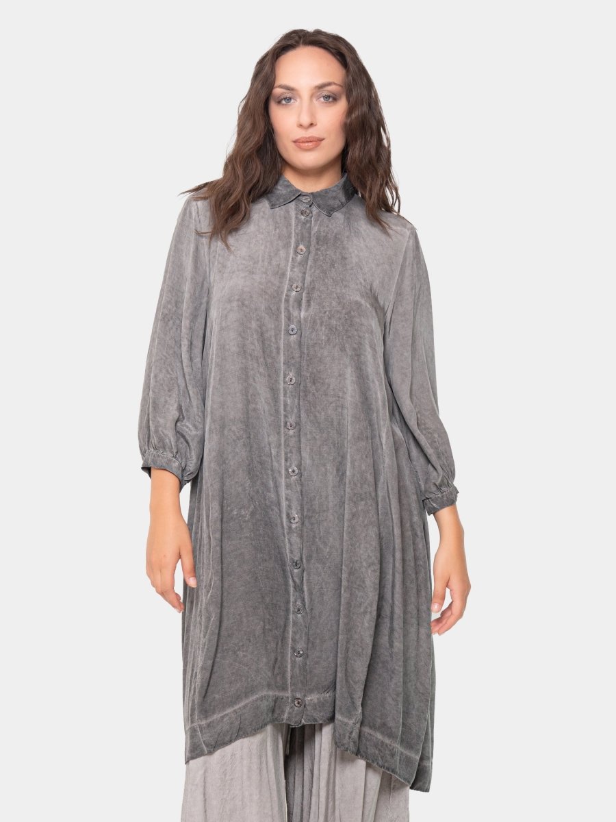 Long Pleated Back Shirt – Baci Fashion
